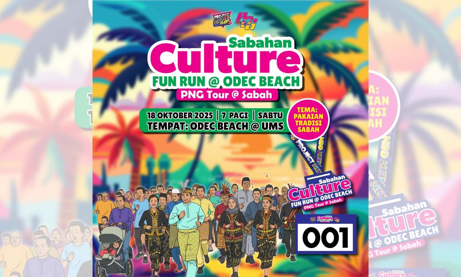 Sabahan Culture Fun Run @ ODEC Beach - Lesgo.My!